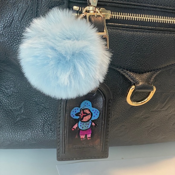 Louis Vuitton | Bags | Authentic Louis Vuitton Luggage Tag Black ...